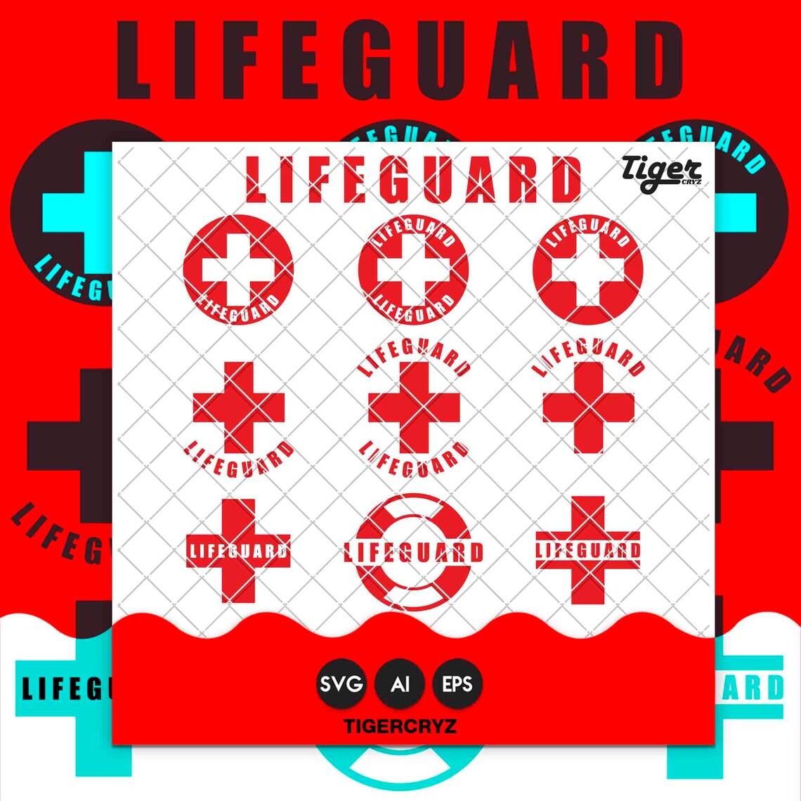 Lifeguard SVG Bundle Svg Ai Eps Png Digital - Etsy