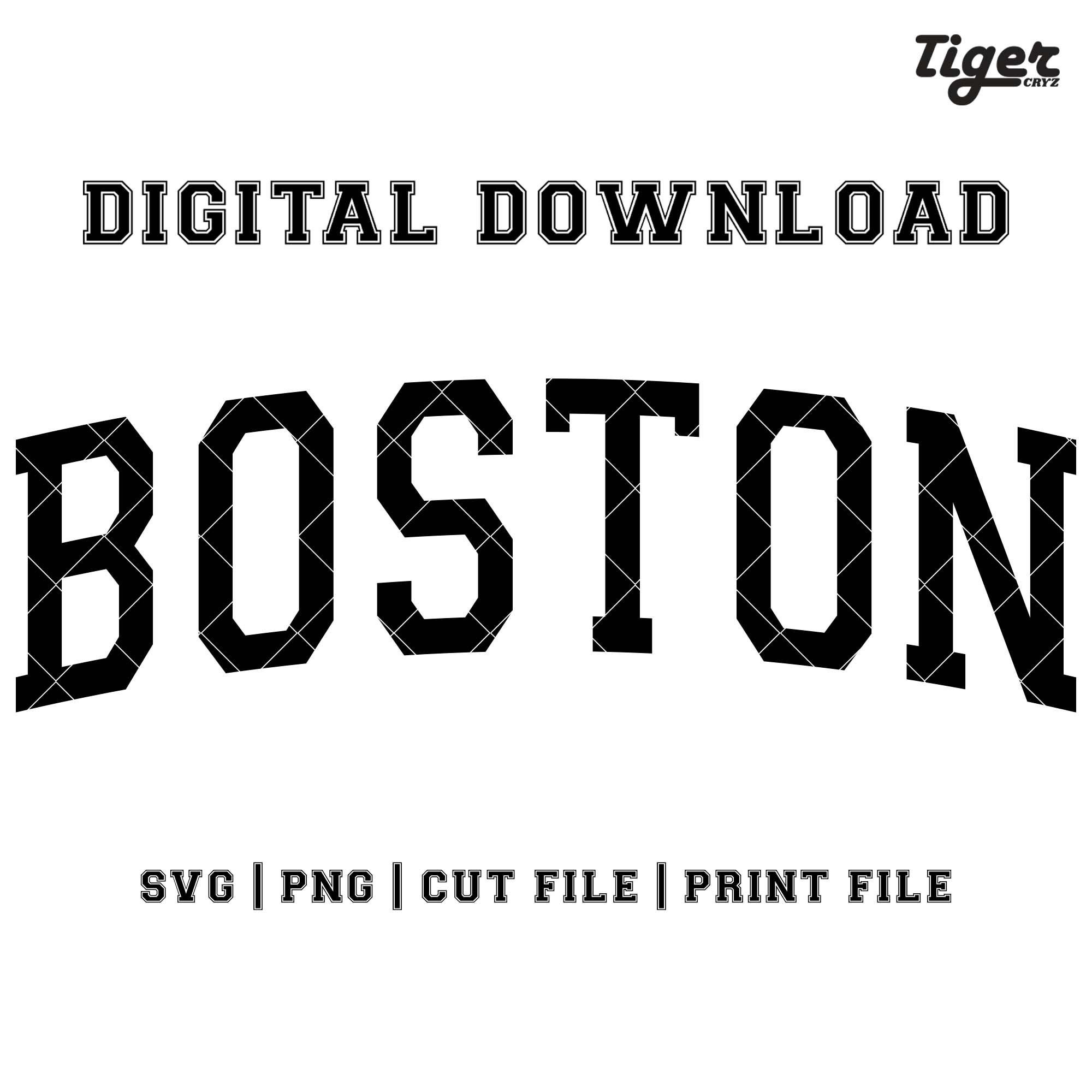 Boston Svg / Png Silueta vector clip art diseño archivo de - Etsy España