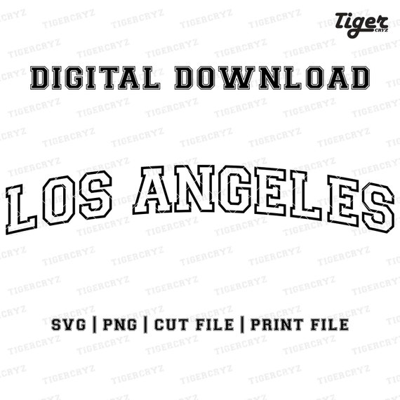 Los Angeles Svg Png Silhouette Vector Clip Art Design - Etsy