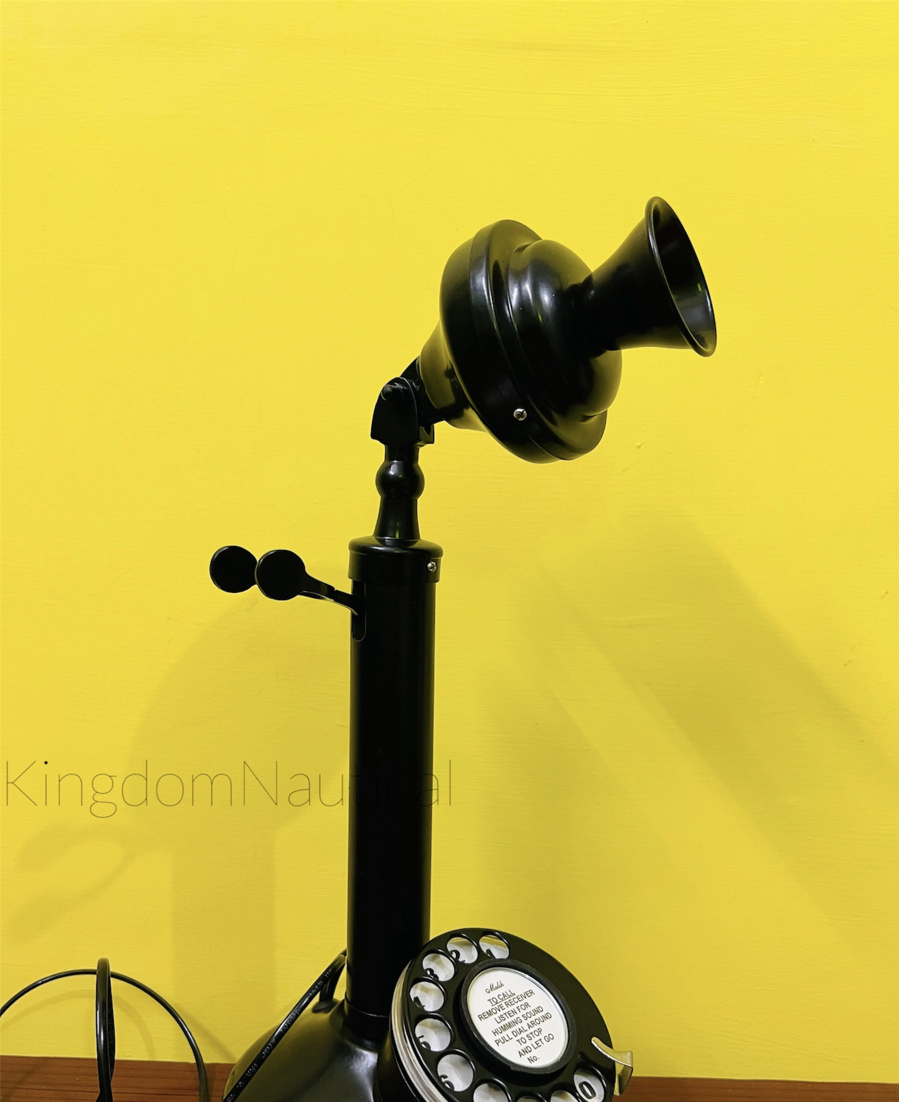 Candlestick Telephone – Retro Rotary Dial, Old Fashioned Telephone ...