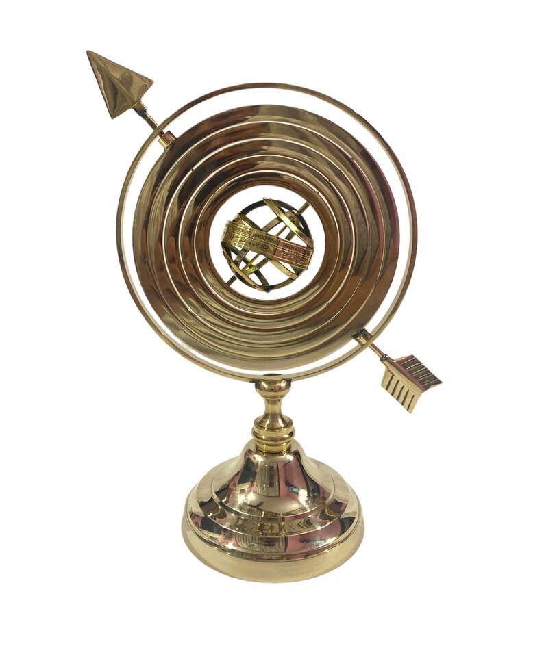 Nautical Brass Armillary Sphere Globe, Arrow Armillary, Tabletop ...