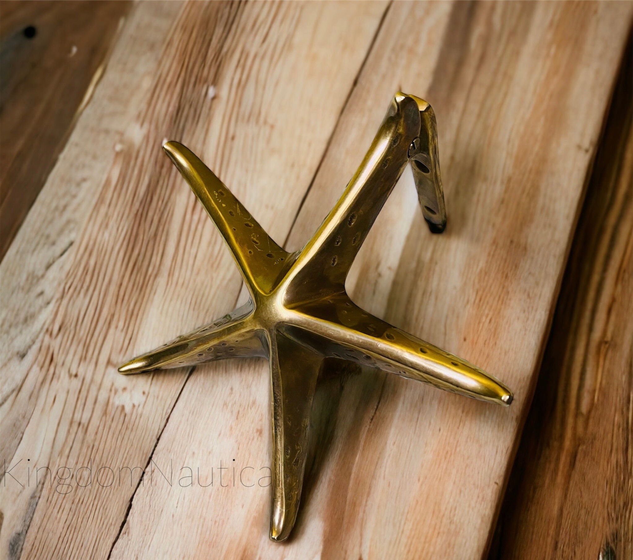 Nautical Solid Brass Star Fish Door Knocker Beach Style Door - Etsy