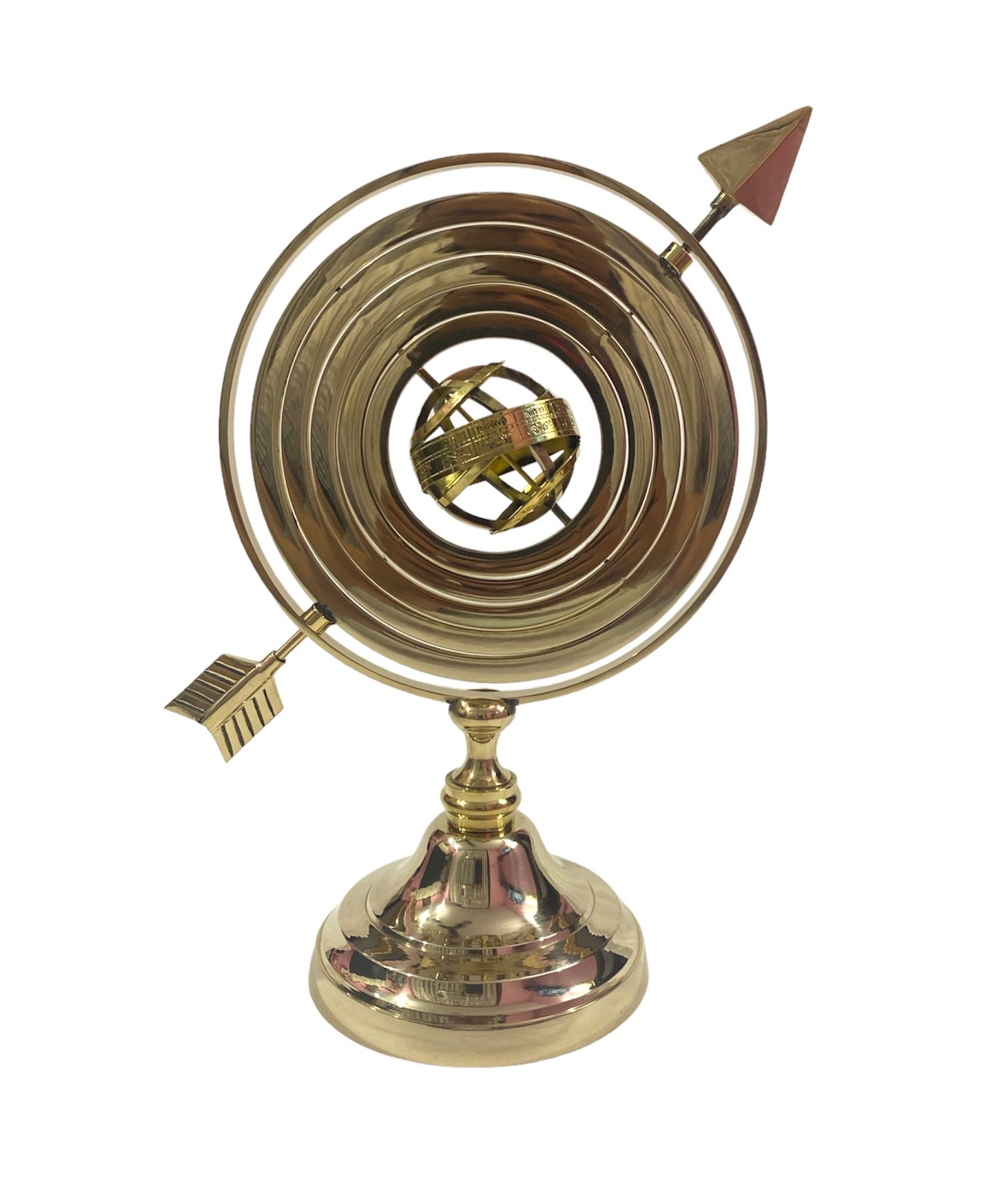 Nautical Brass Armillary Sphere Globe, Arrow Armillary, Tabletop ...