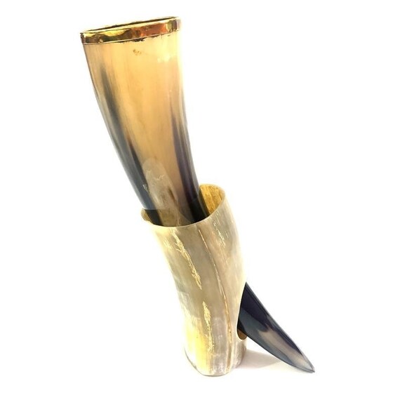 Home & Living Game of Throne Real Viking Drinking Mug Horn With Stand ...