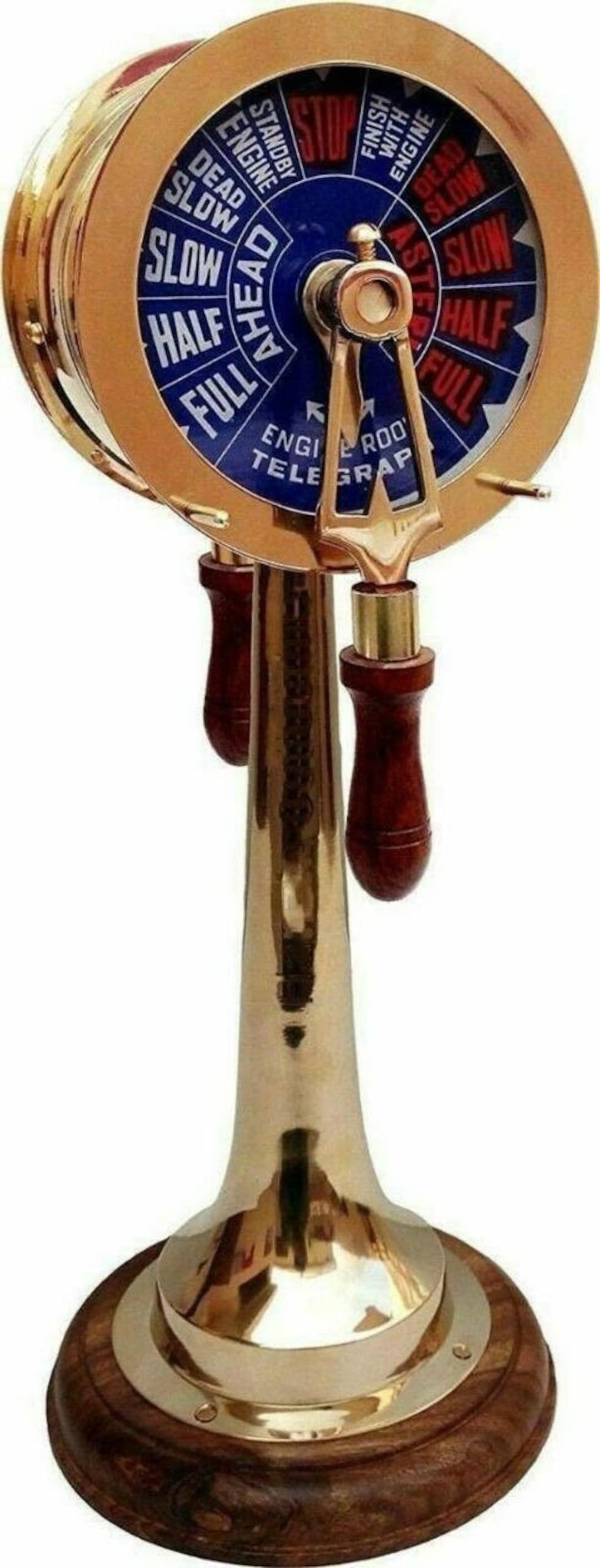 18'' Nautical Brass Telegraph, Ship Engine Order Telegraph, Working ...