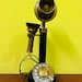 Brown Antique Finish Candle Telephone, Handcrafted Brass Rotary Dial ...