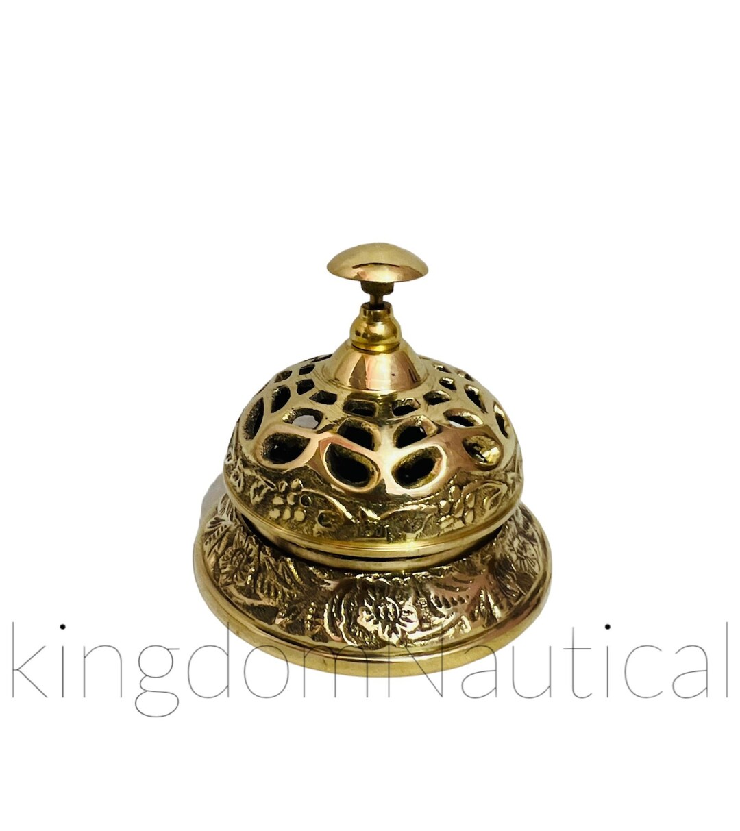 Nautical Brass Desk Bell, Tabletop Bell, Counter Bell, Reception Bell ...