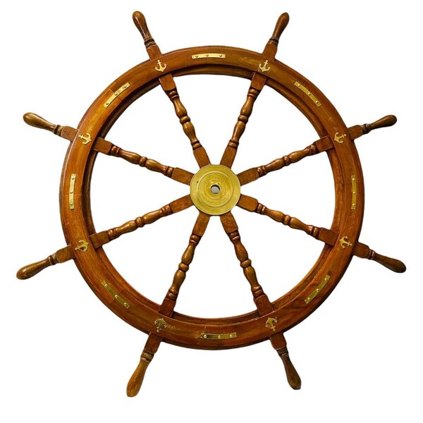 Brass Ship Wheel Handle - Etsy