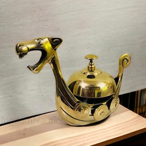 Brass Dragon Bell, Service Bell, Calling Bell, Desk Bell Counter Top ...