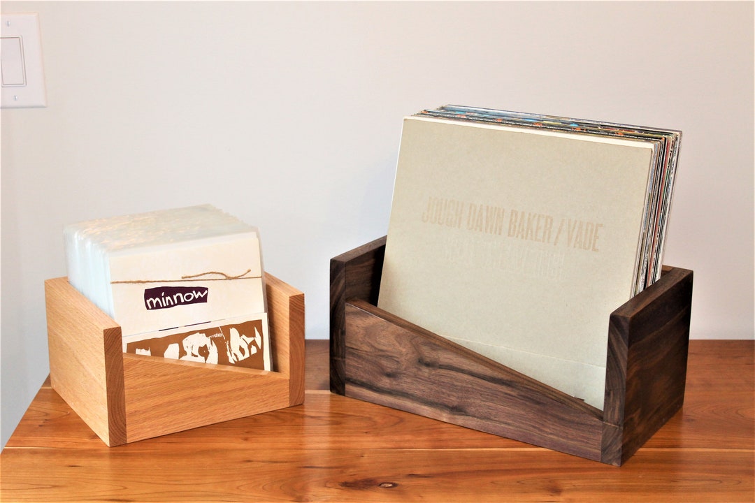 Hardwood Vinyl Record Storage Box: Cherry, Walnut, Maple, Oak. Ash - Etsy