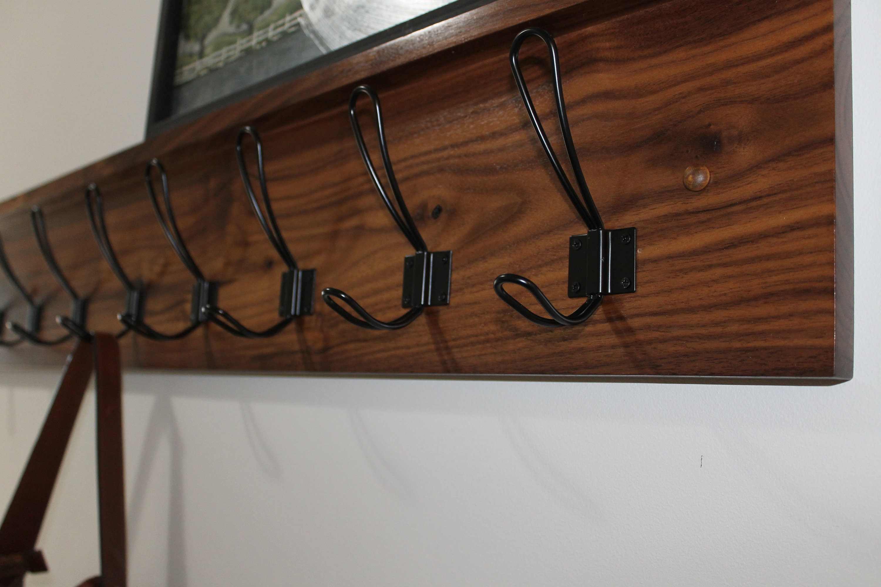 Hardwood Coat Rack Walnut Maple Cherry Farm Modern Customizable - Etsy