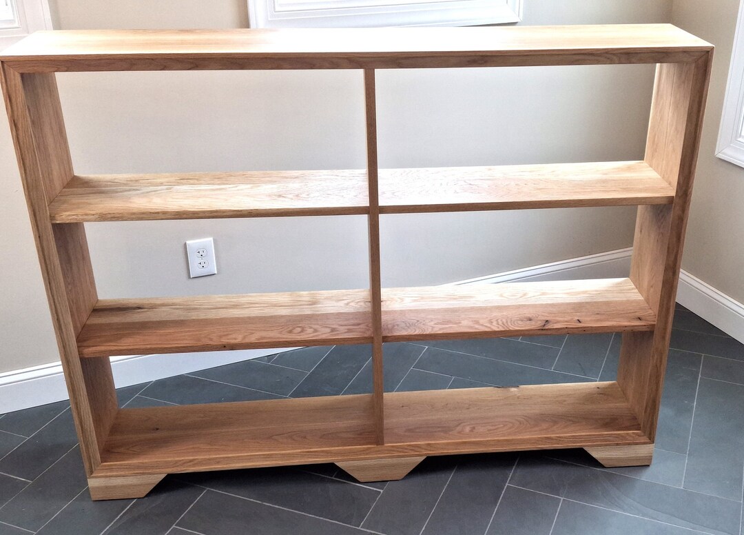 White Oak Bookcase - Non-toxic - Walnut - Cherry - Maple - Curly Cherry ...