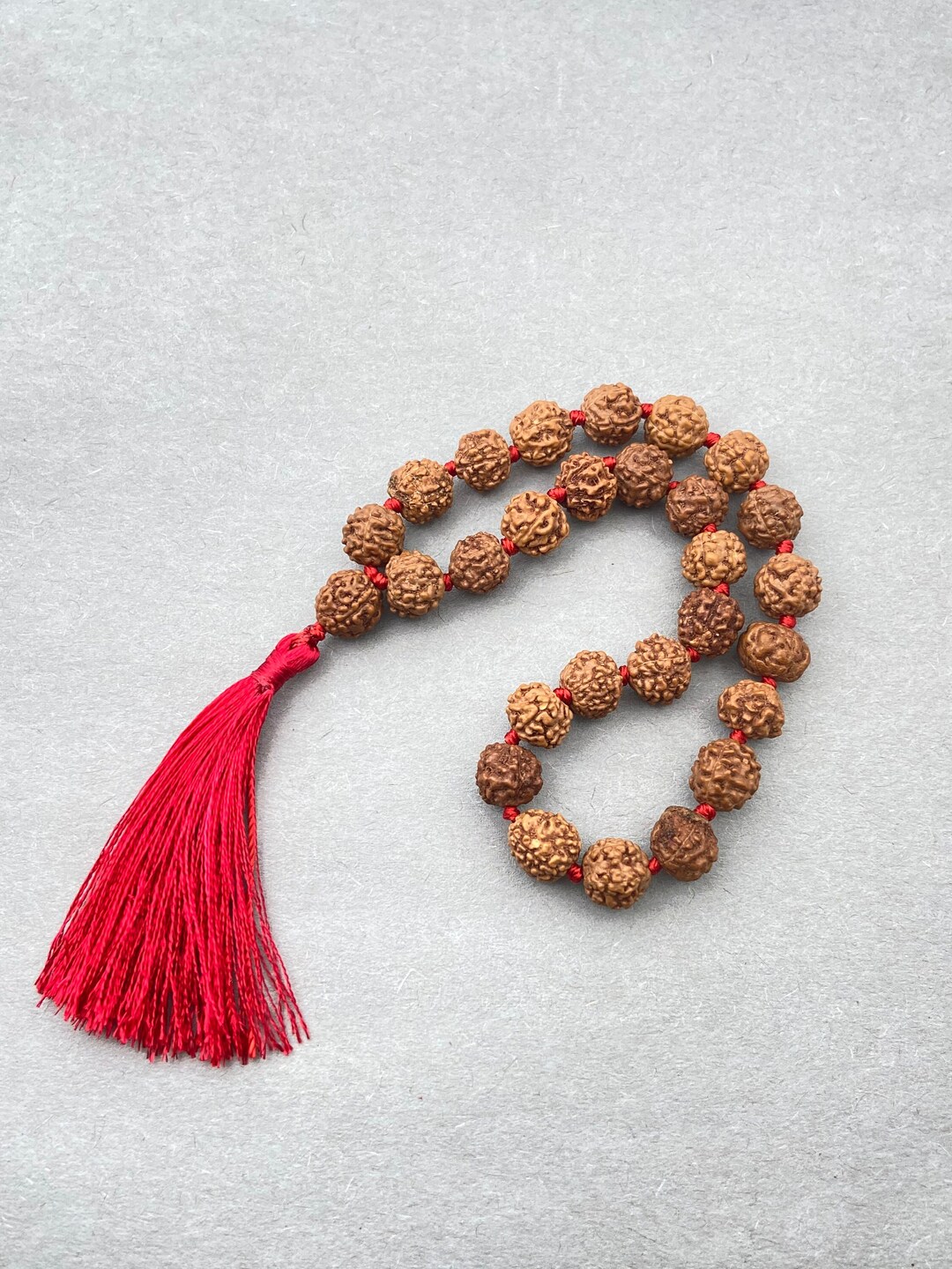 Rudraksha Mala Pocket Mala, AAA (highest Quality), 27+1 Bead Mala, 8mm ...