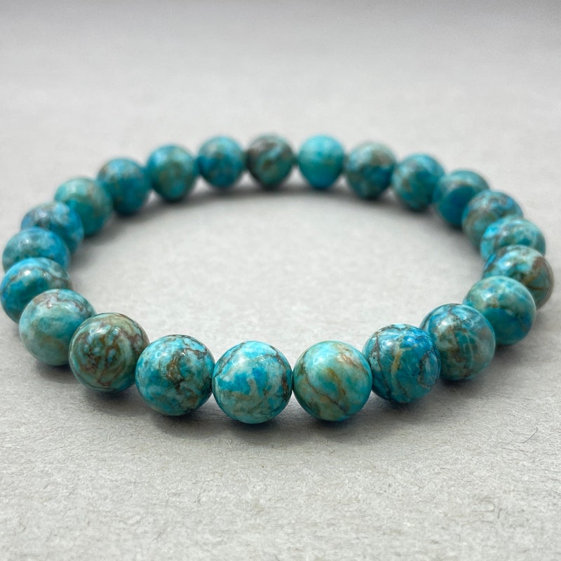 Turquoise Bead Bracelet - Etsy