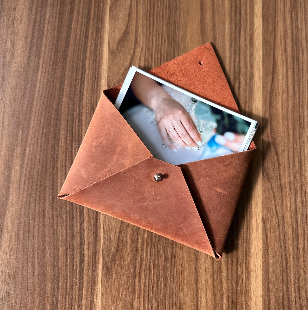 Leather Envelope,leather Photo Envelope for Photo Printing.packaging ...