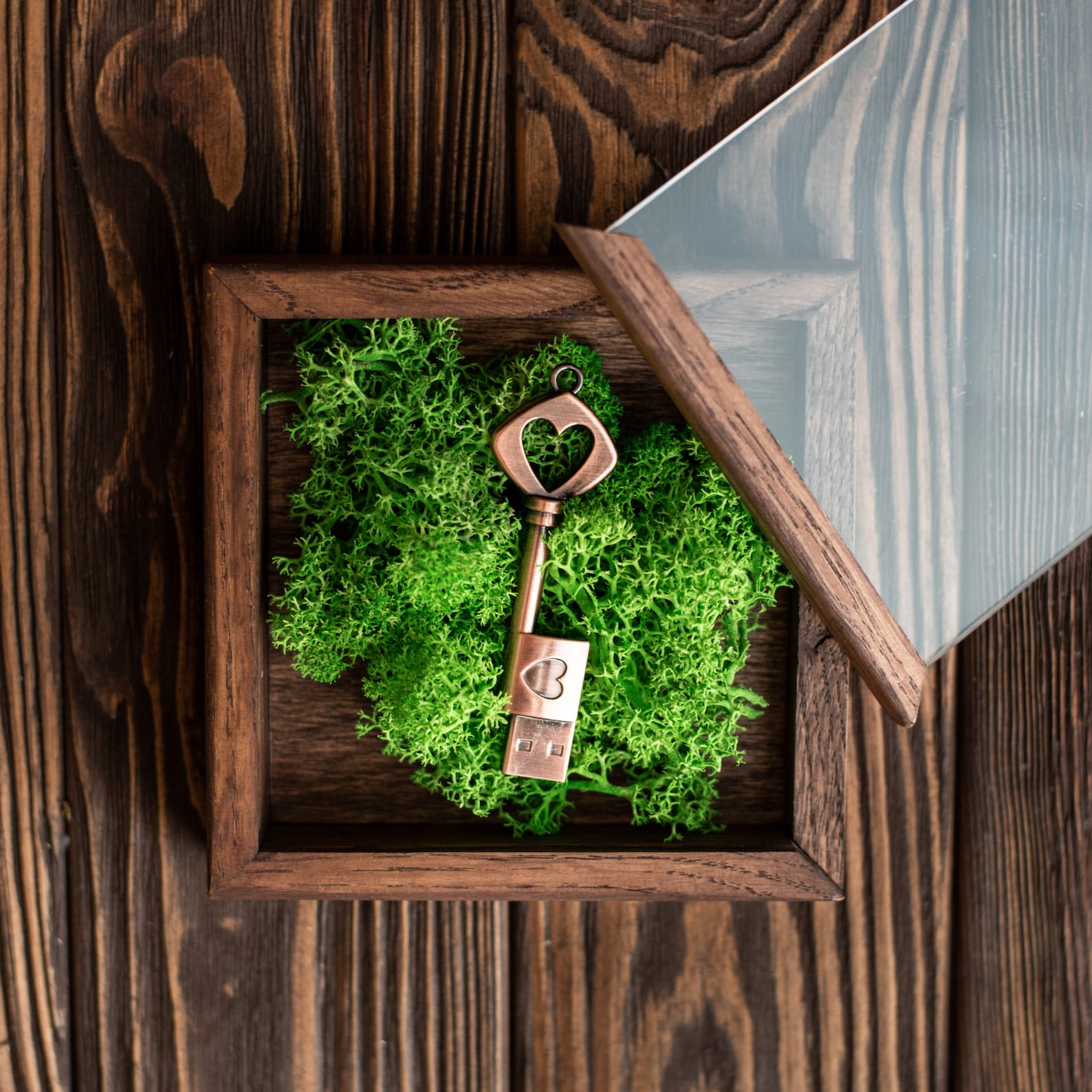 Wood USB Box Engraved Usb Stick Wedding USB - Etsy