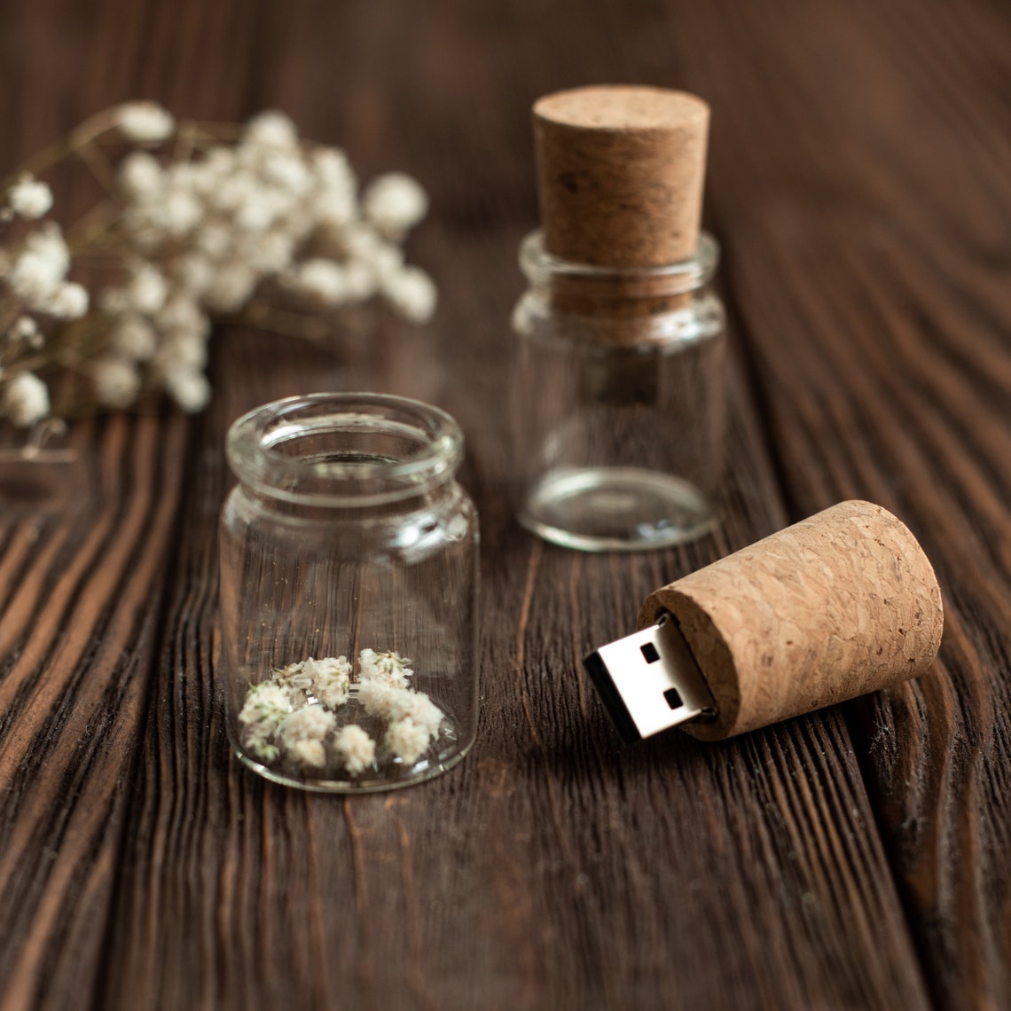 Glass Bottle Usb Flash Drive USB in a Bottle Design I Usb - Etsy