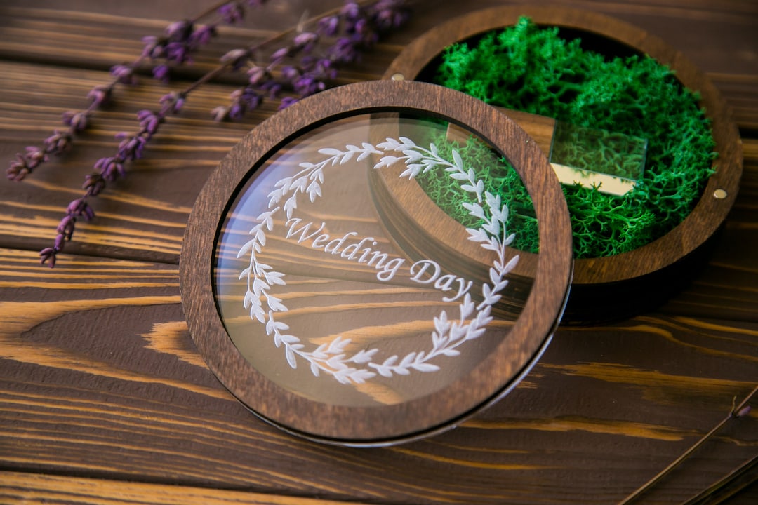 Personalized USB Box and Wooden USB Flash Drive Wedding USB Box for ...