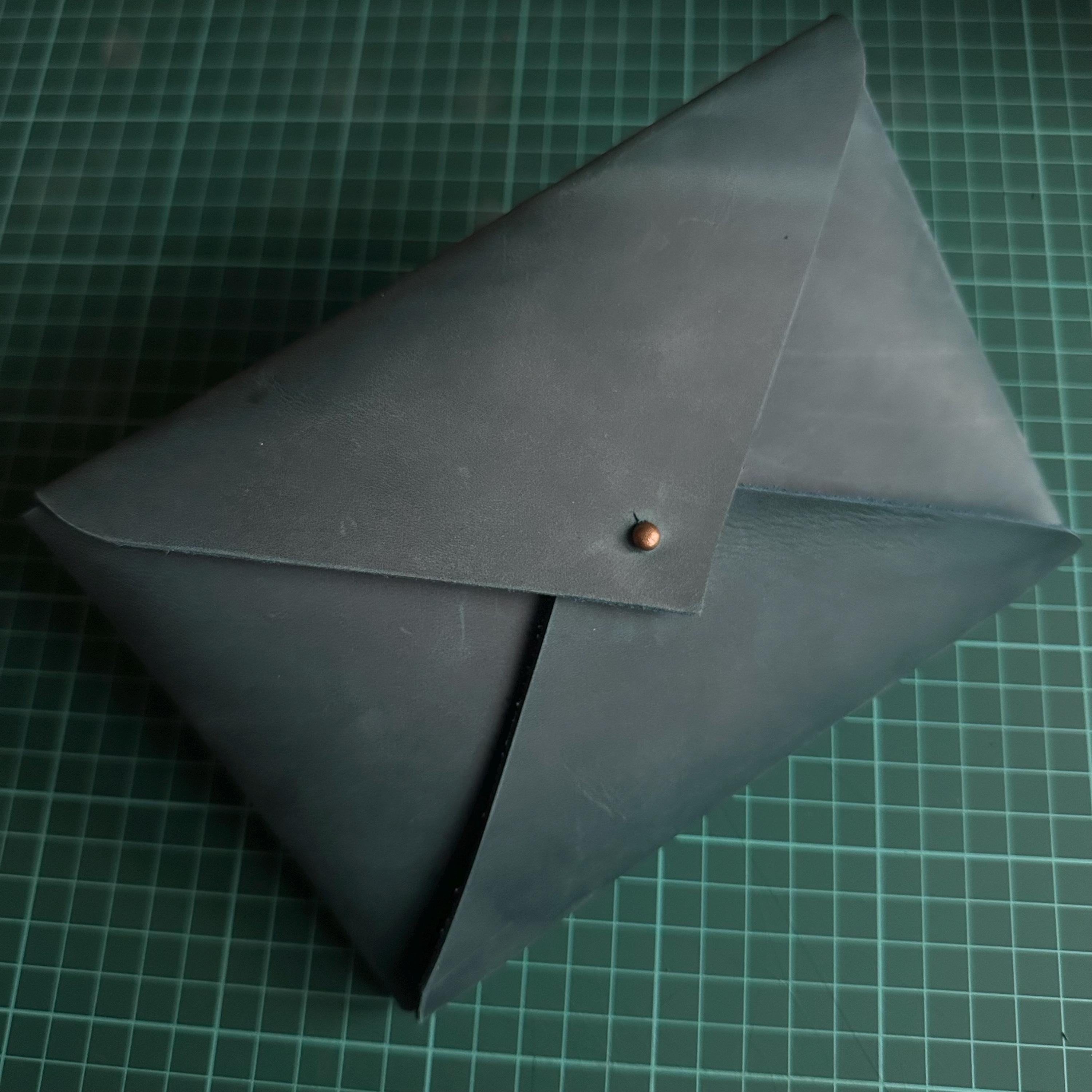 Personalized Leather Envelope With Engraving - Etsy