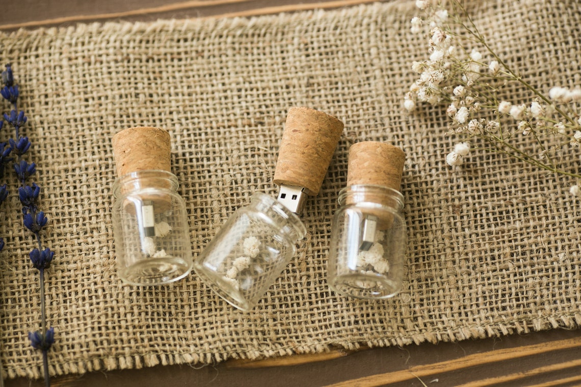 Glass Bottle Usb Flash Drive USB in a Bottle Design I Usb - Etsy