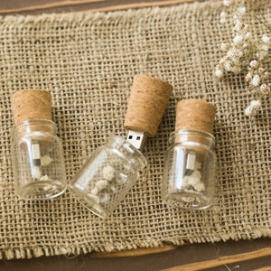 Glass Bottle Usb Flash Drive | USB in a Bottle Design I USB Stick | USB ...