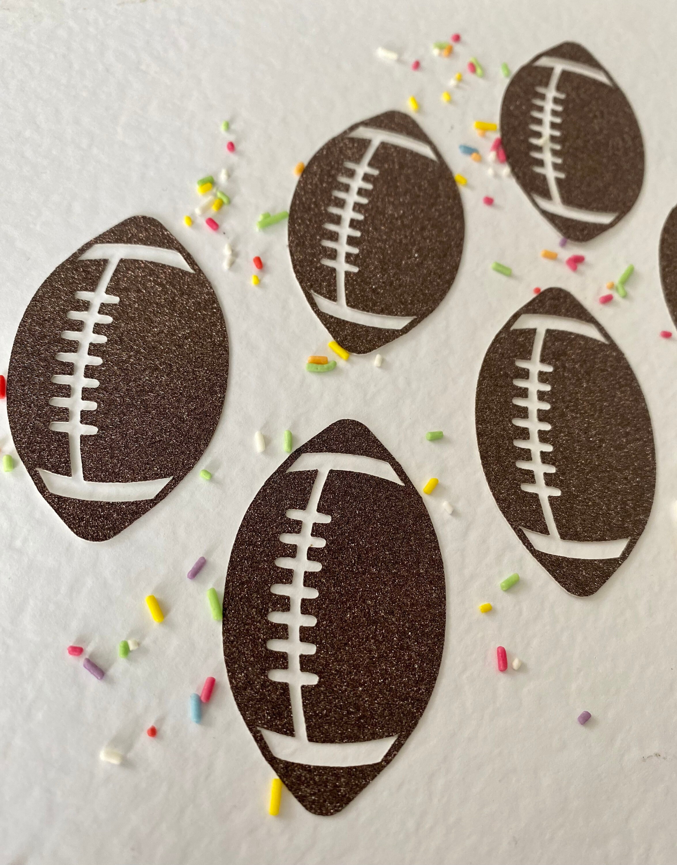 Rugby Ball Cupcake Toppers | Rugby Ball Toppers | Rugby Charms | Rugby ...