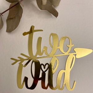 Two Wild Cake Topper Safari Birthday Topper Second Birthday Safari ...