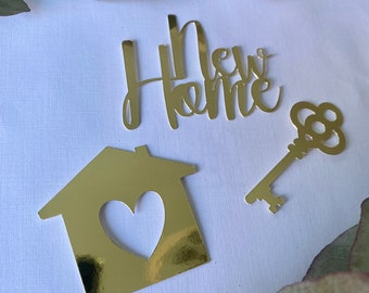 New Home / House Warming Cupcake Toppers pack of 6 - Etsy UK