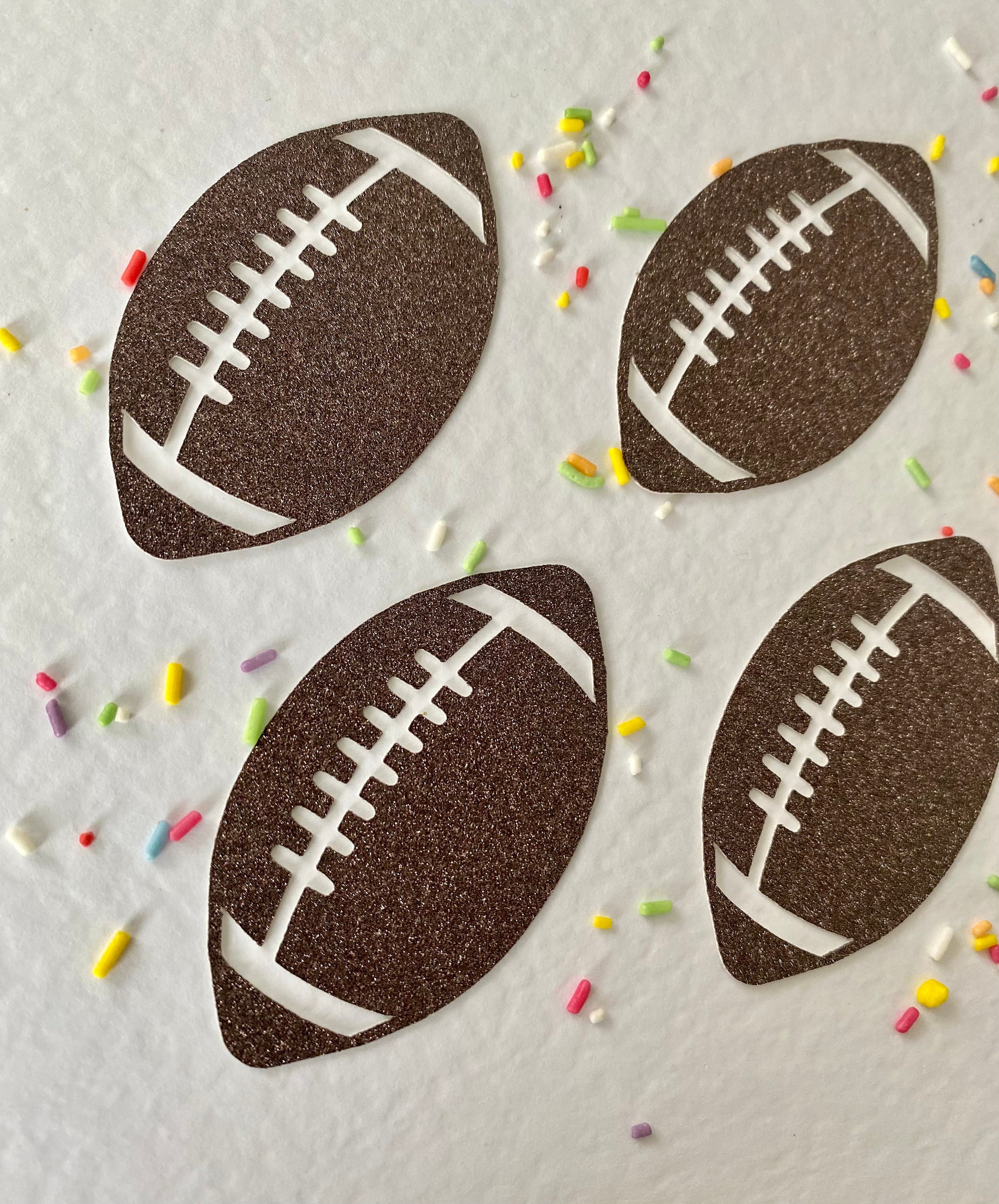 Rugby Ball Cupcake Toppers | Rugby Ball Toppers | Rugby Charms | Rugby ...