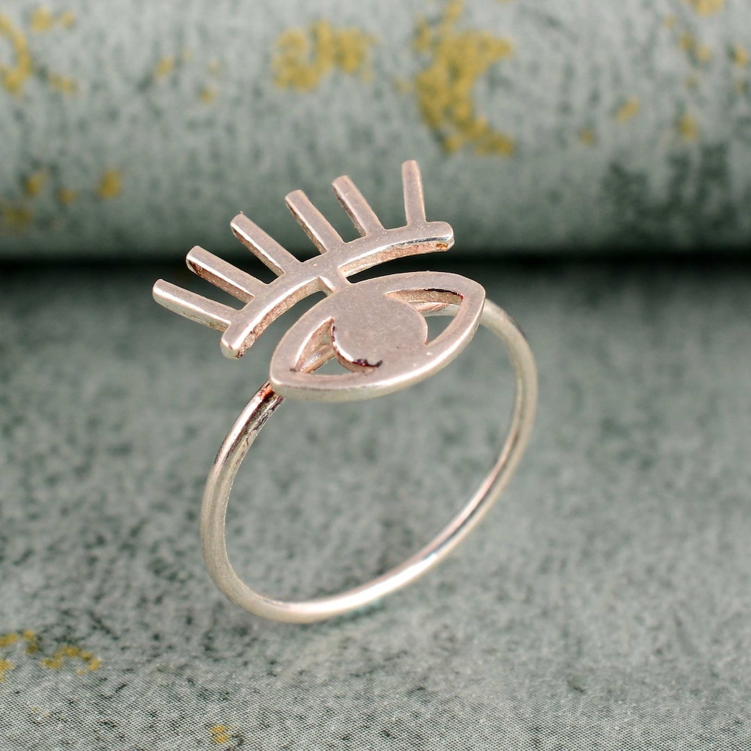 Women's All Seeing Eye Ring, Protection Ring, Gift for Her, Sterling Silver Ring, Rings for ...