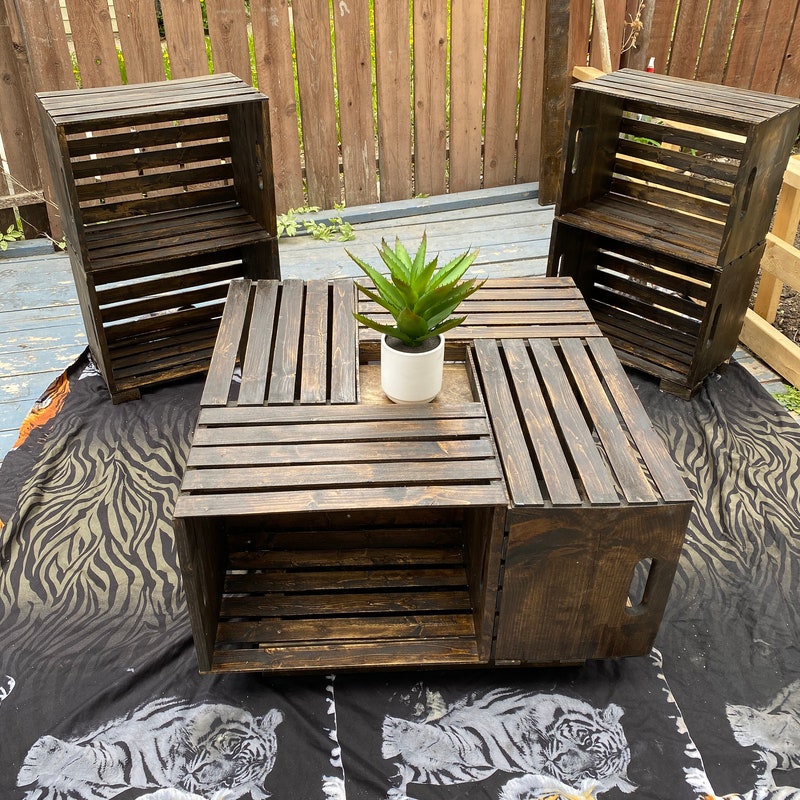 Crate Table - Etsy