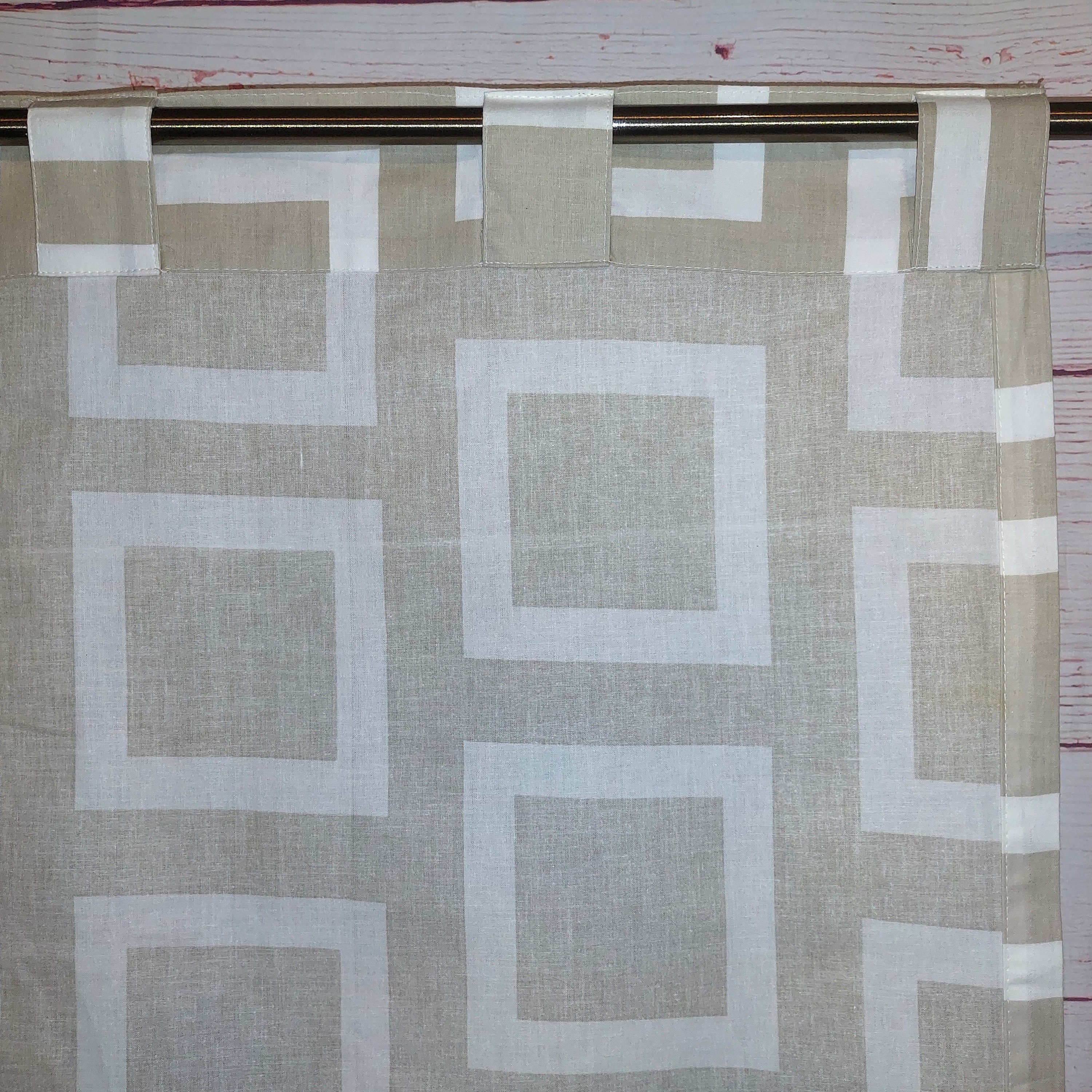 IKEA JUTTA RUTA Vintage Cotton Curtain With Loops for Rod: Panel, H60 ...