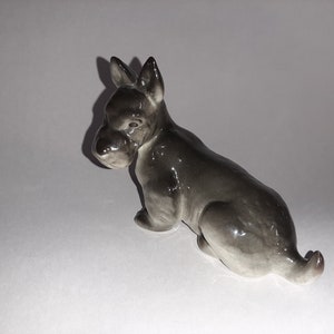 Vintage LFZ Porcelain Dog; Dog Figurine Scottish Terrier; Gray Color ...