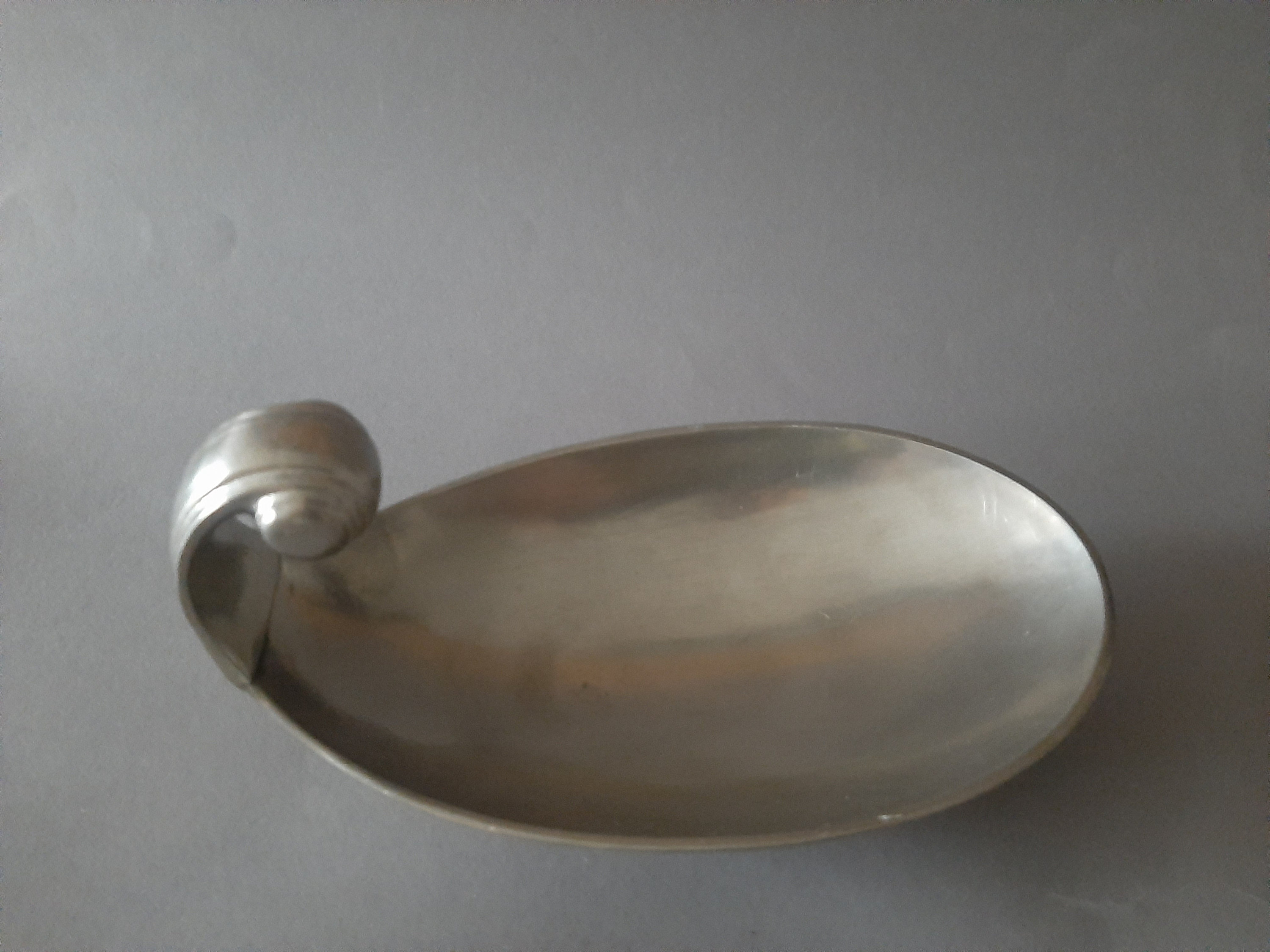 Pewter Boat Ladle With Handle on Stand GJUTET GAB TENN - Etsy