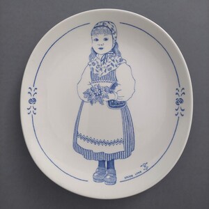 Rörstrand Porcelain Wall Hanging Oval Plates ''anna'', ''karin ...