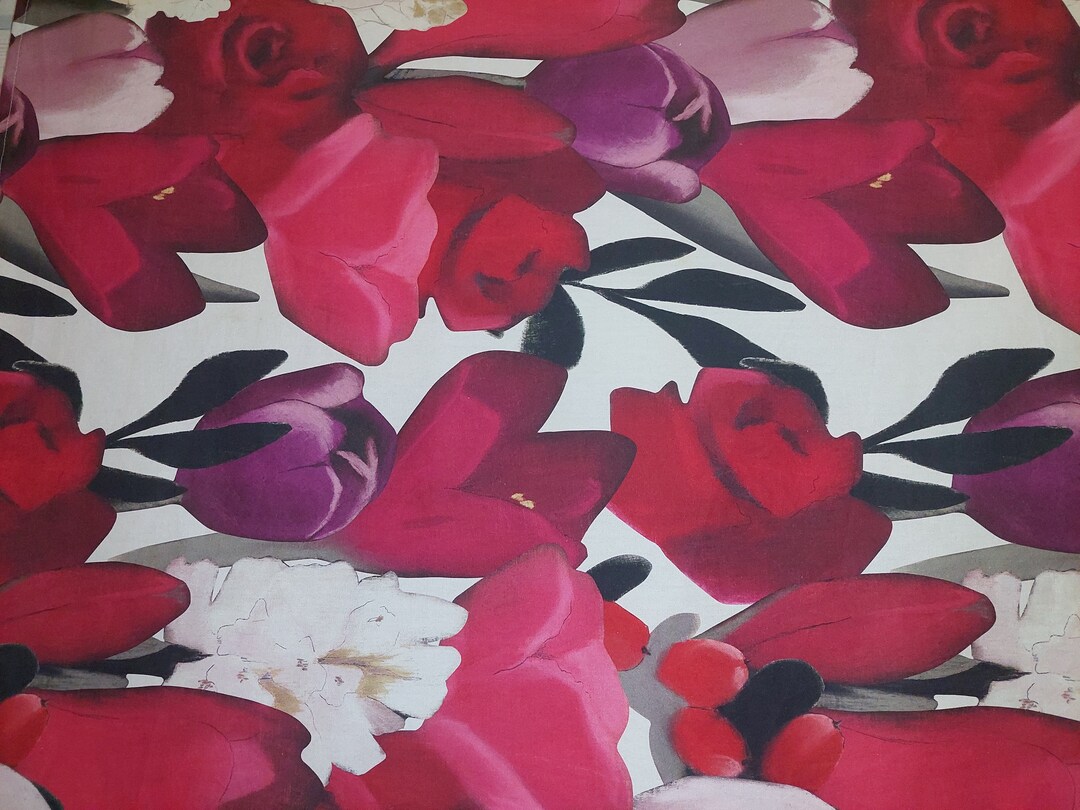 PENTIK SYLVIA Water Proof Tablecloth Large Floral Pattern; Vintage ...