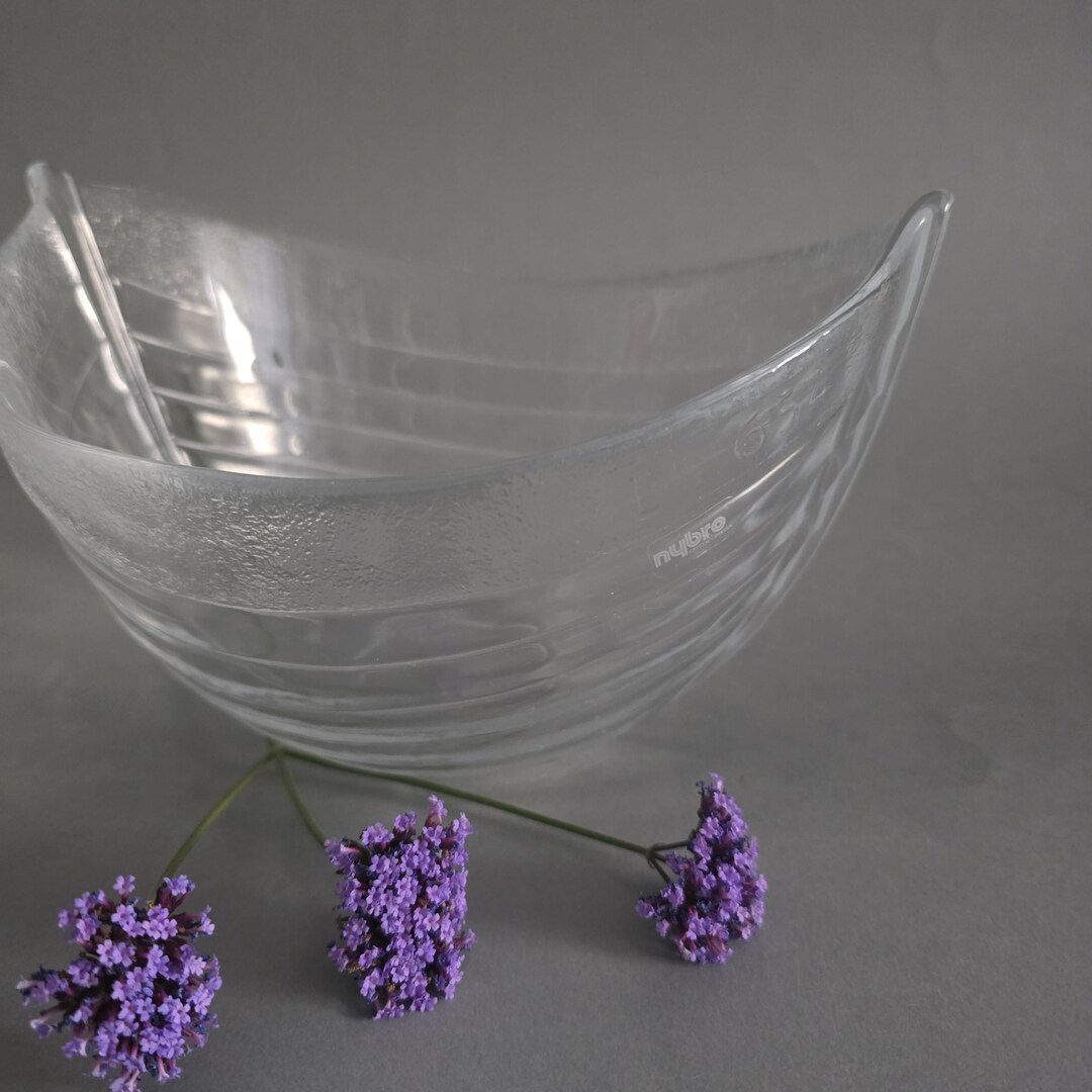 Vintage Nybro Glass Boat Bowl by Paul Isling: Swedish, Large, Nautical ...