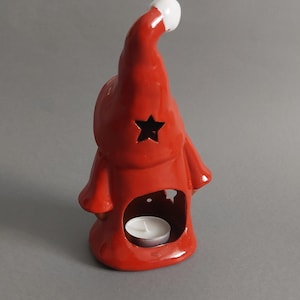 Vintage Ceramic Christmas Santa Tealight Holder: Swedish, Candle ...