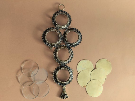 Vintage Brass Round Foto Frame Vintage Metal Ornate Family - Etsy