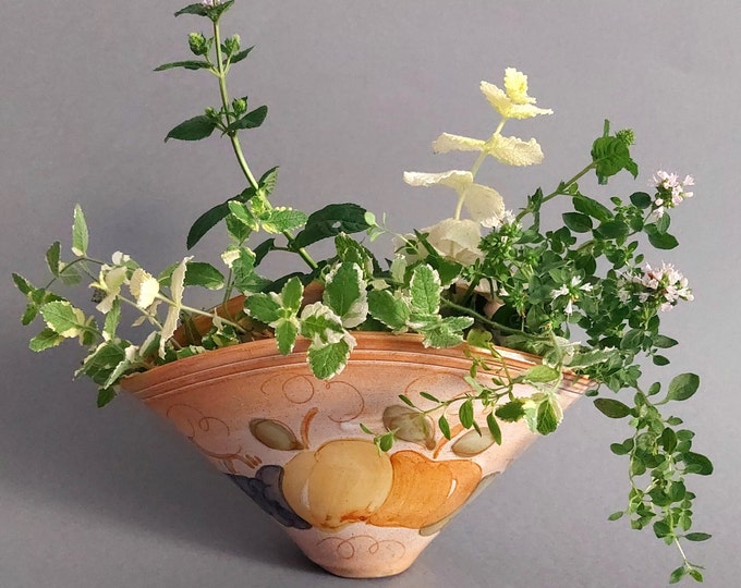 Pottery Flower Planter Wall Hanging by La Poterie Provence France ...