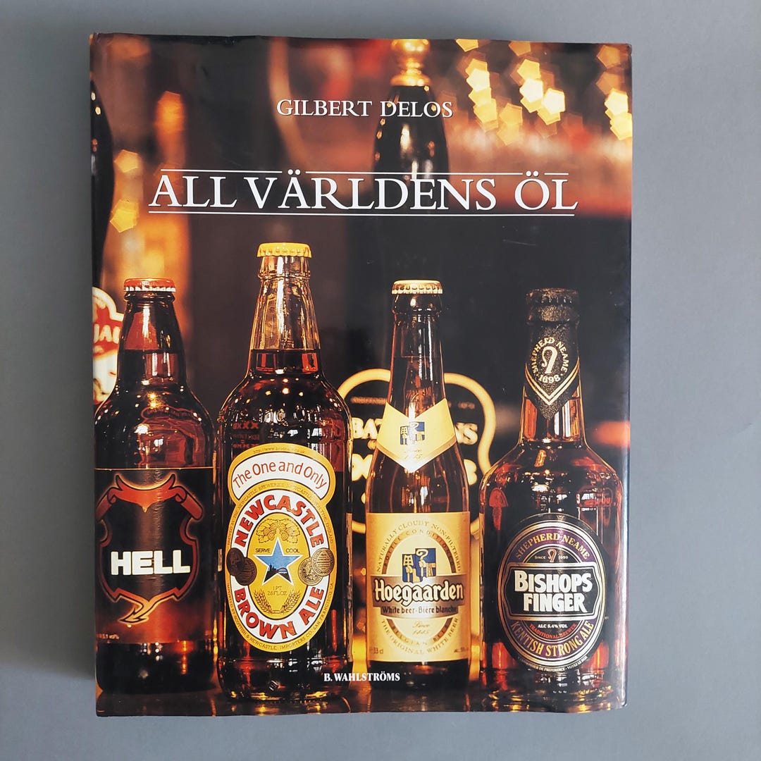 Swedish Vintage Book ''all the World's Beer''; Book ''ALL VÄRLDENS ÖL ...