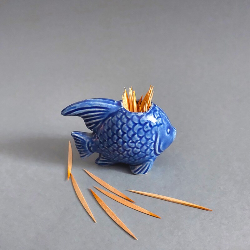 Blue Fish Vase - Etsy