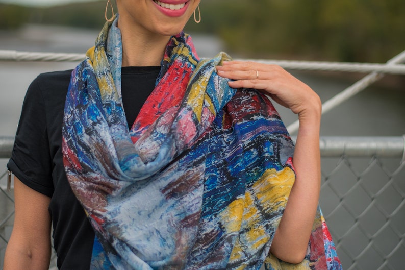 Bold Shapes Scarf - Etsy