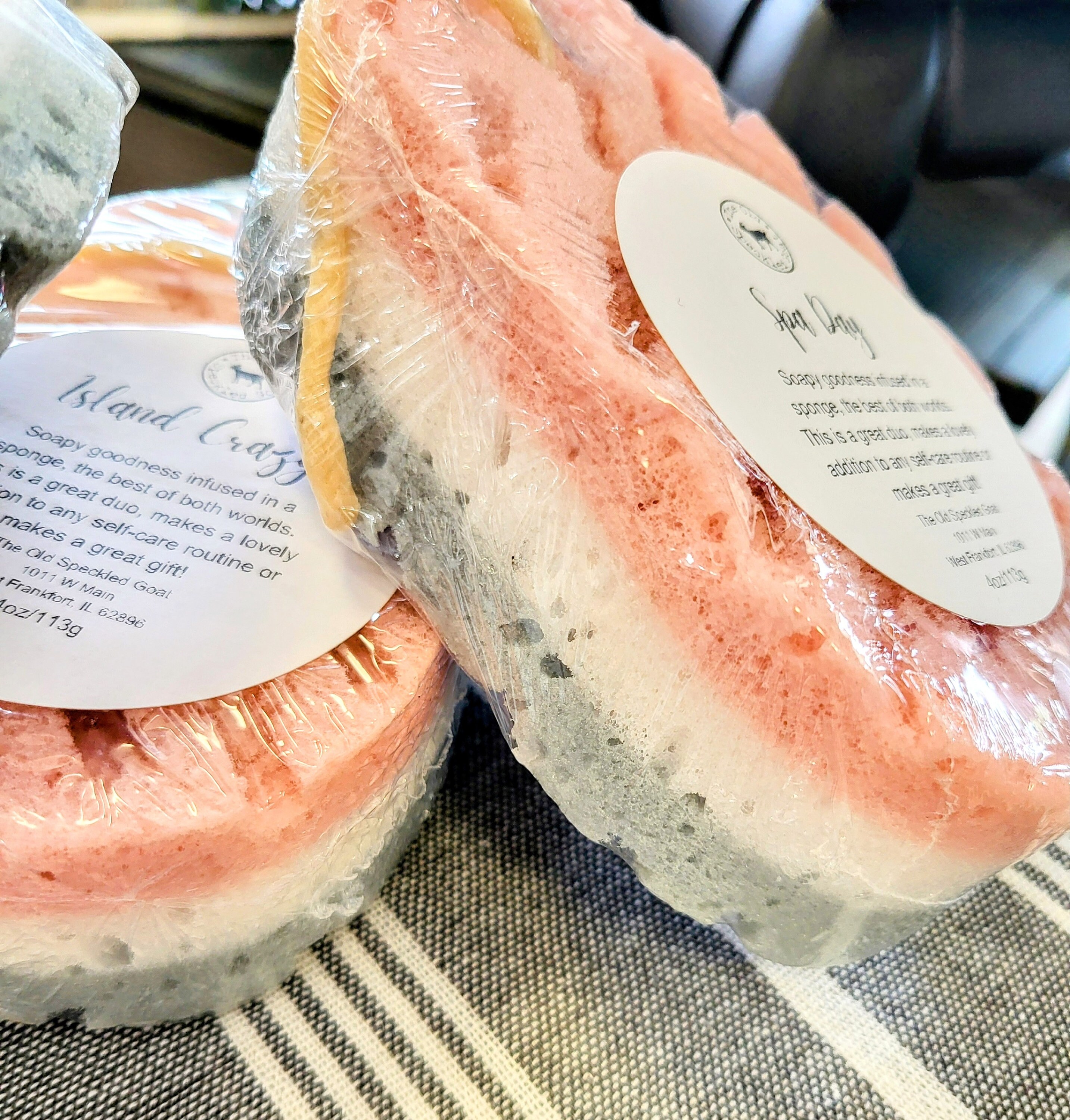 Infused Bath Sponge, Bath Sponge, Goats Milk, Body Sponge, Goats Milk ...