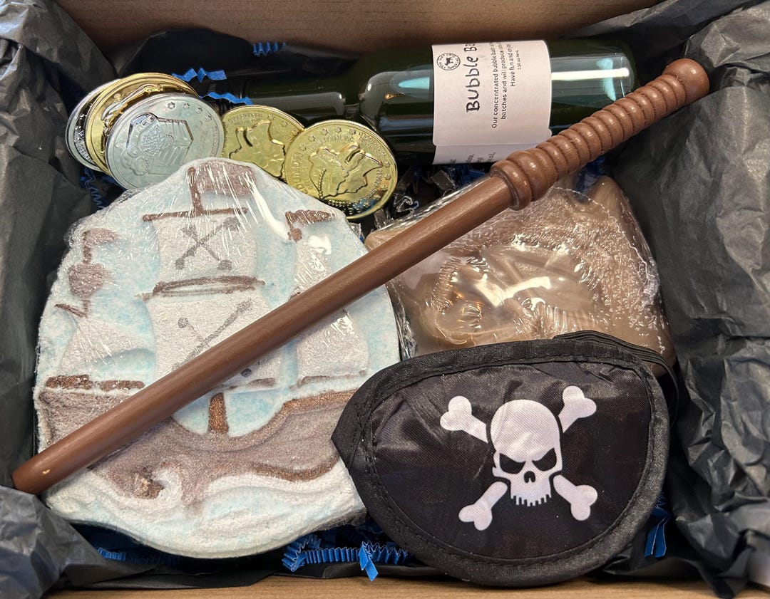 Kids Fun Box, Bath Time Fun, Gift Box, Birthday Gift, Pirate Gift Box ...