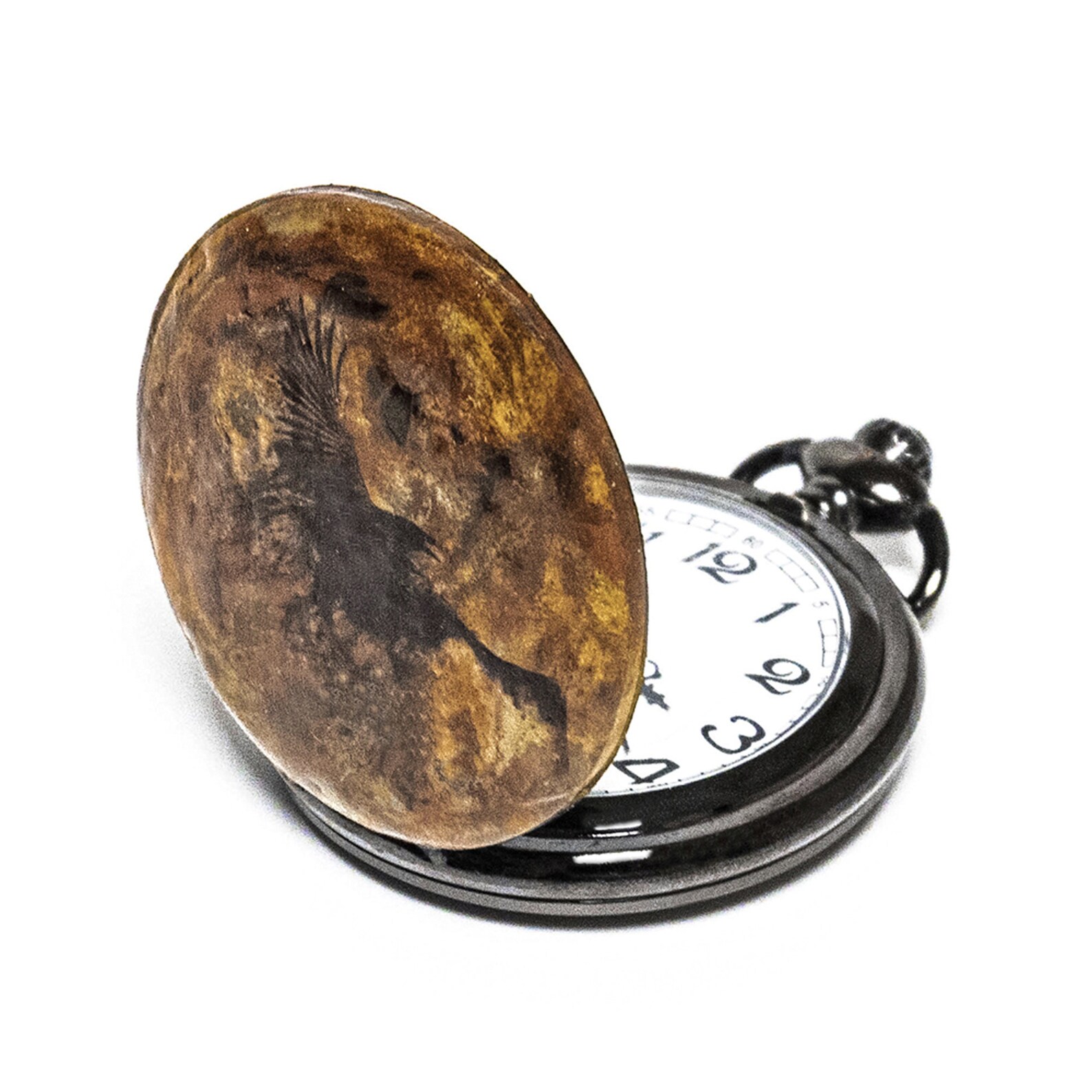 Pocket Watch the Beginning of a Legend 1.0 Crow Unique Watch - Etsy