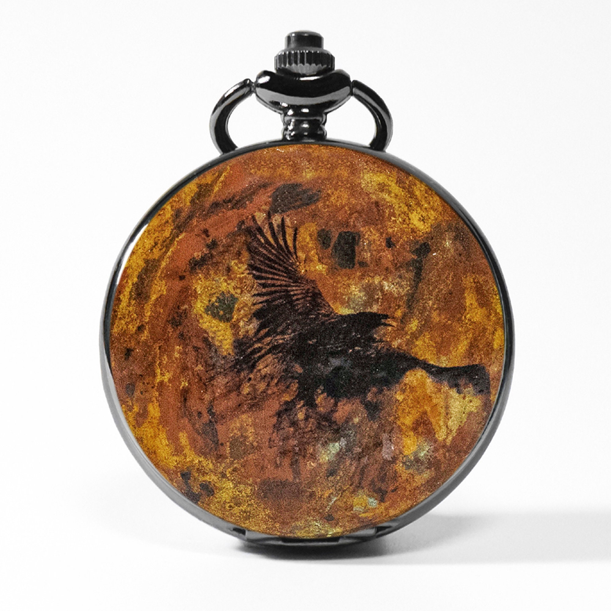 Pocket Watch the Beginning of a Legend 1.0 Crow Unique Watch - Etsy