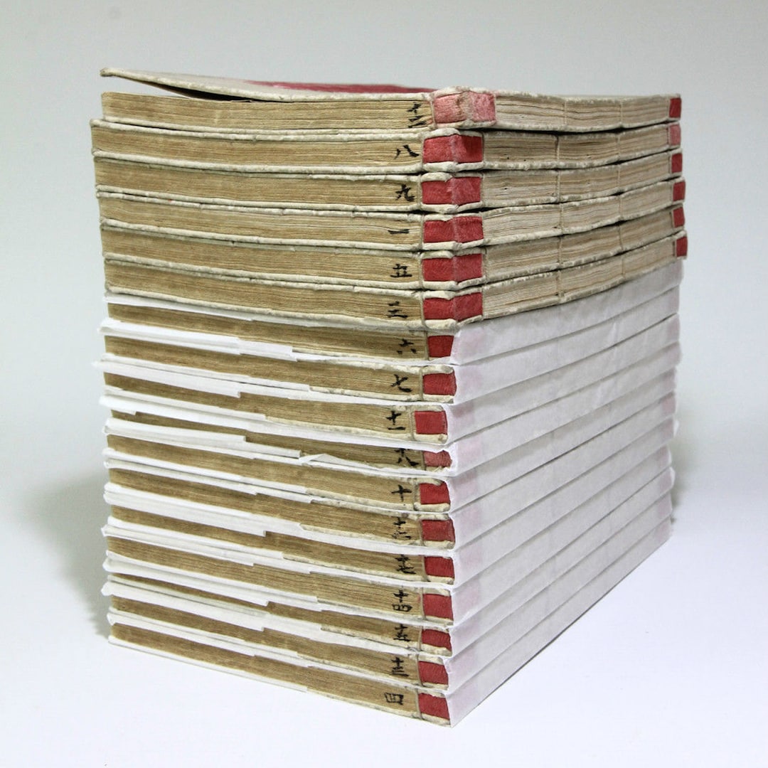 COMPLETE SET 18 Japanese Shunga Woodblock Book by Yoshikazu 110 Erotic ...