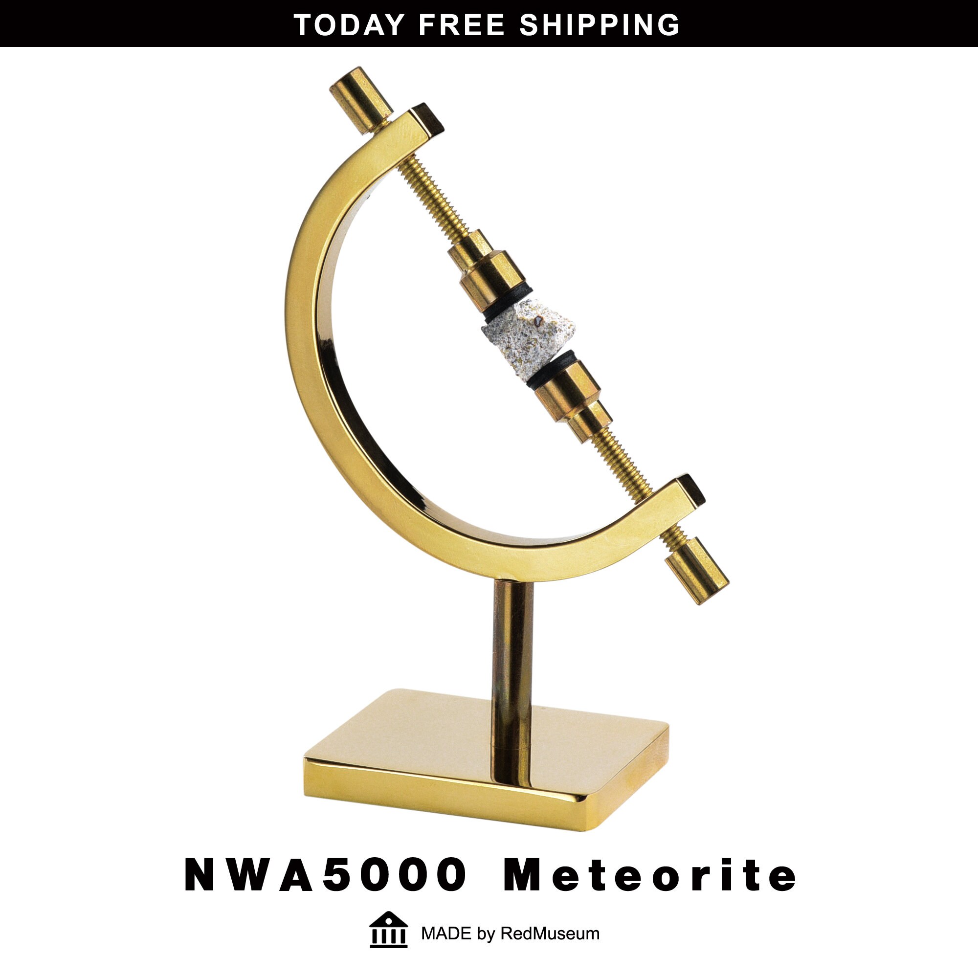 NWA 5000 Authentic Meteorite Moon 680 Milligram Stone With Caliper ...