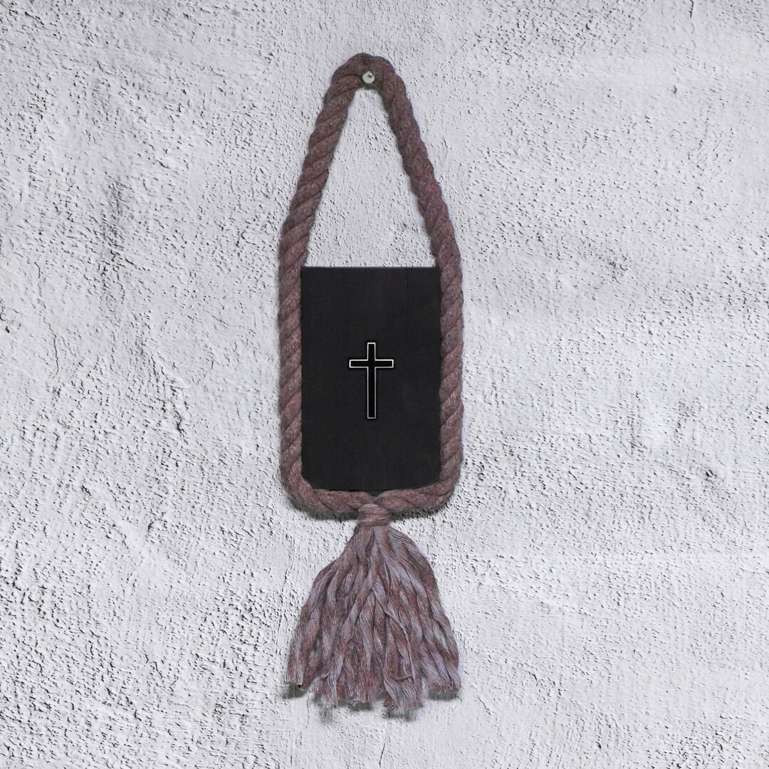 Titanium Cross in Black Wood Ebony Wall Hanging. Unique Design ...